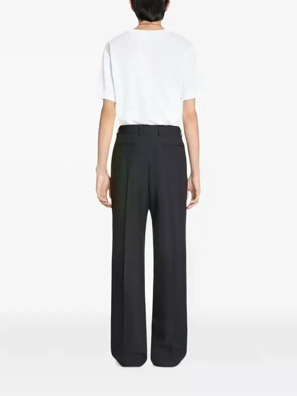 Dries Van Noten Cuffed Cotton Wool Pants