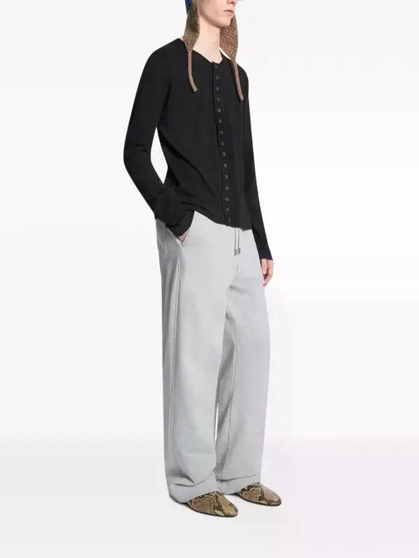 Dries Van Noten Fitted Jersey Cardigan