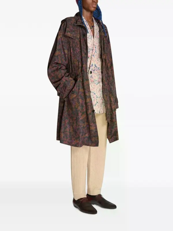 Dries Van Noten Oversized Printed Parka