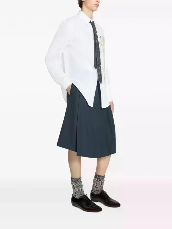 Dries Van Noten Embroidered Cotton Shirt