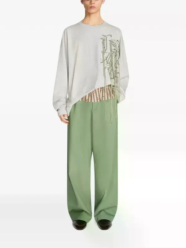 Dries Van Noten Embroidered Cotton T-shirt