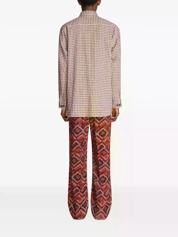 Dries Van Noten Loose Flannel Shirt
