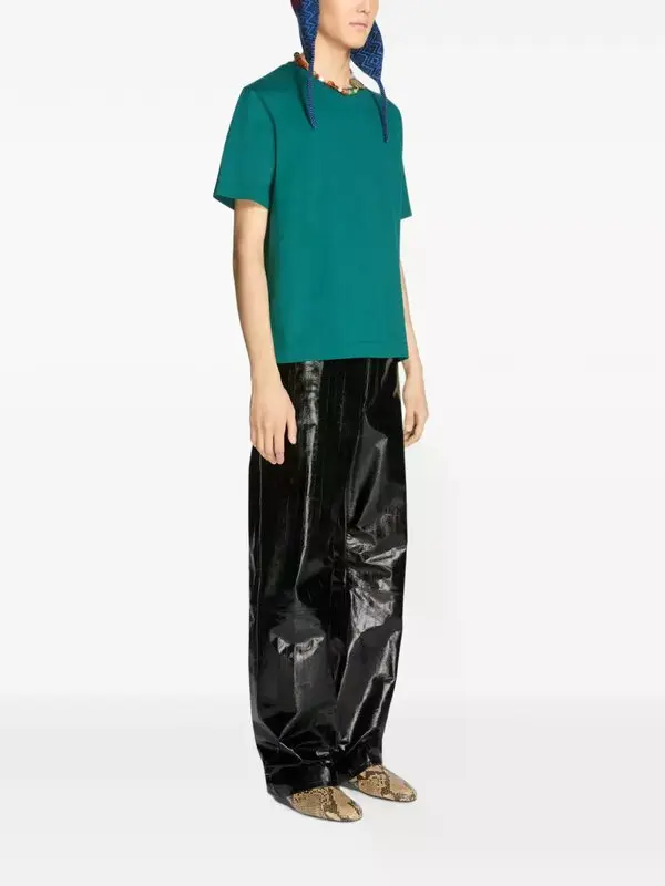 Dries Van Noten Loose Leather Pants