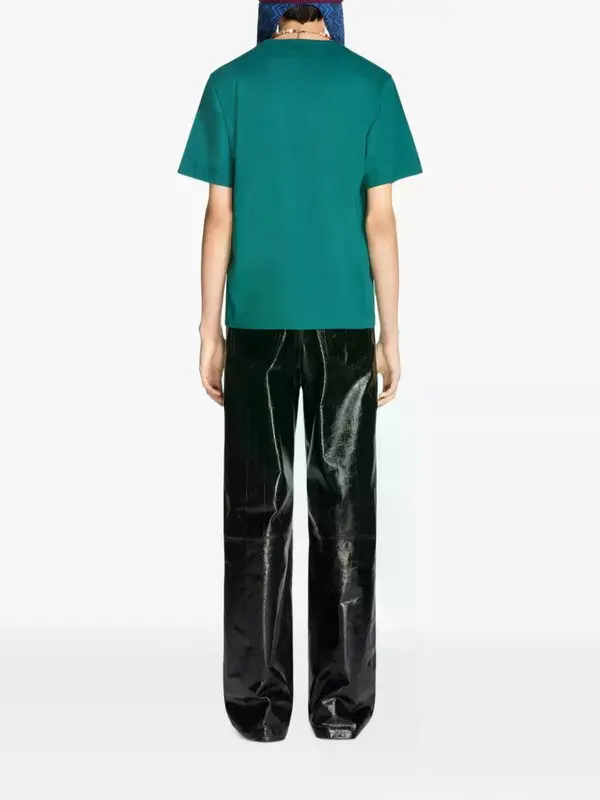 Dries Van Noten Loose Leather Pants