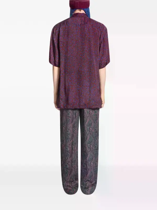 Dries Van Noten Short-sleeve Viscose Shirt