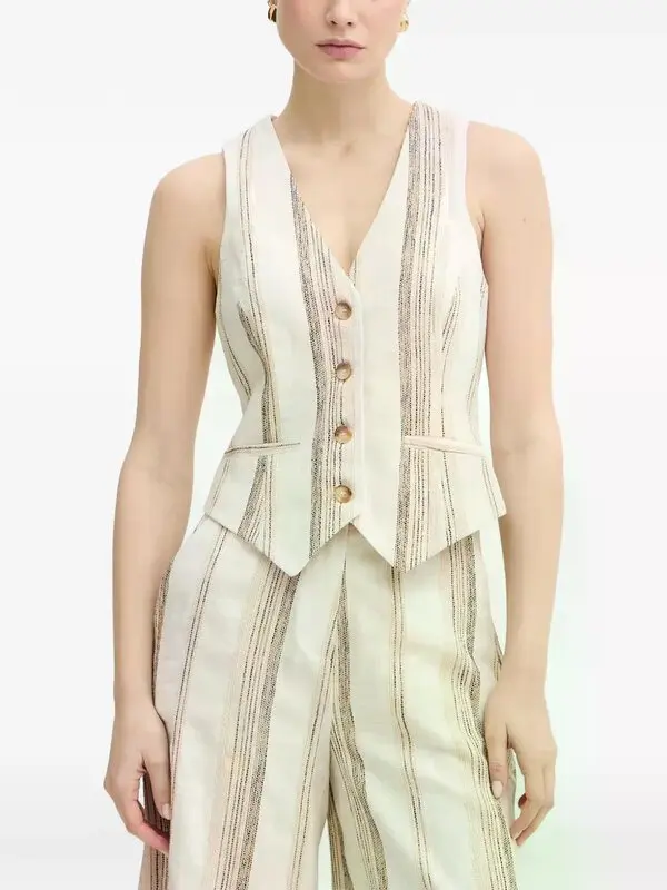 FRACOMINA Striped V-neck Waistcoat
