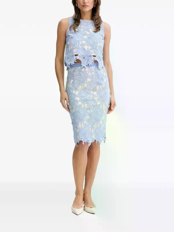 FRACOMINA Guipure Lace Midi Skirt