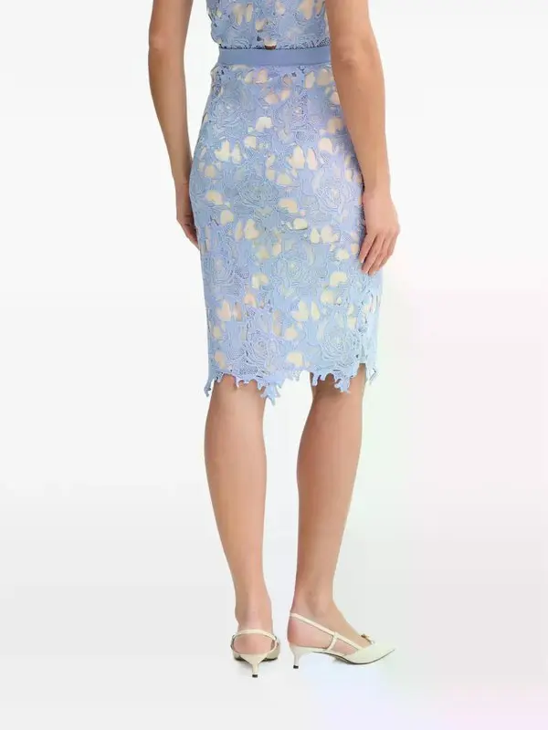 FRACOMINA Guipure Lace Midi Skirt