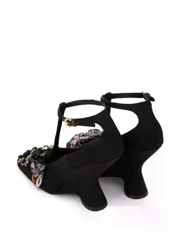 Dries Van Noten Embroidered Wedge Pumps