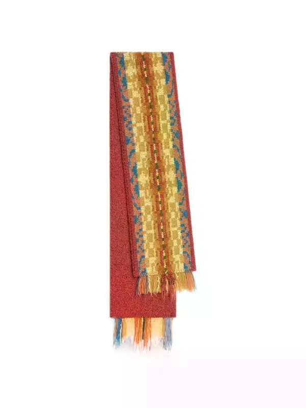 Dries Van Noten Jacquard Wool Scarf