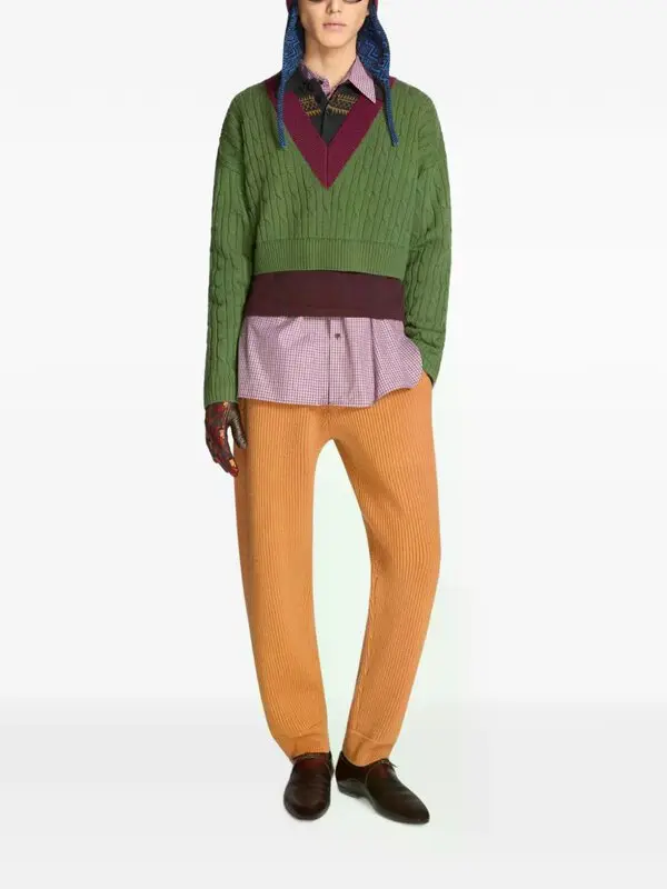 Dries Van Noten Layered Wool Sweater