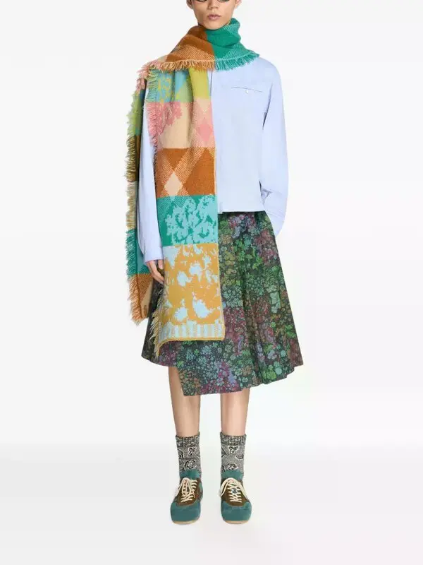 Dries Van Noten Long Wool Scarf