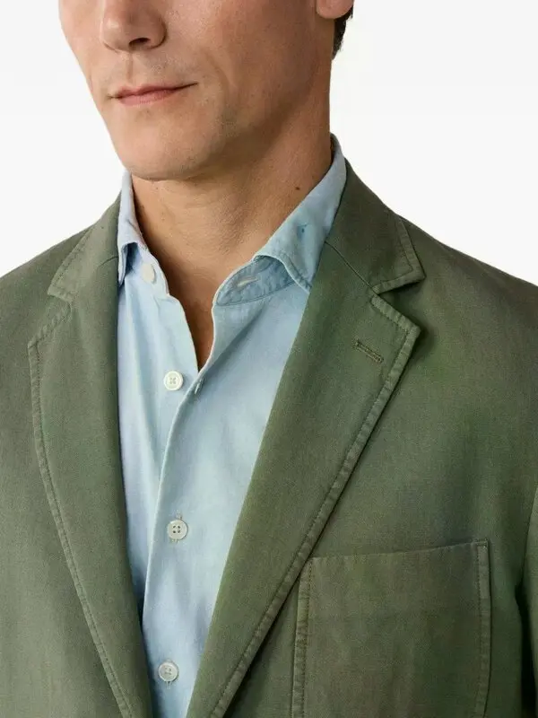 HACKETT LONDON Single-breasted Patch-pocket Blazer