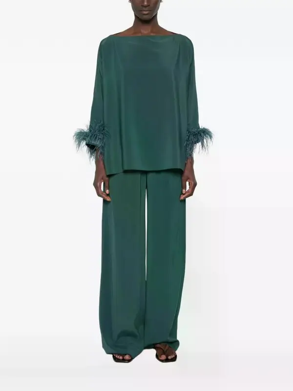 GIANLUCA CAPANNOLO Laura Feather-trim Top