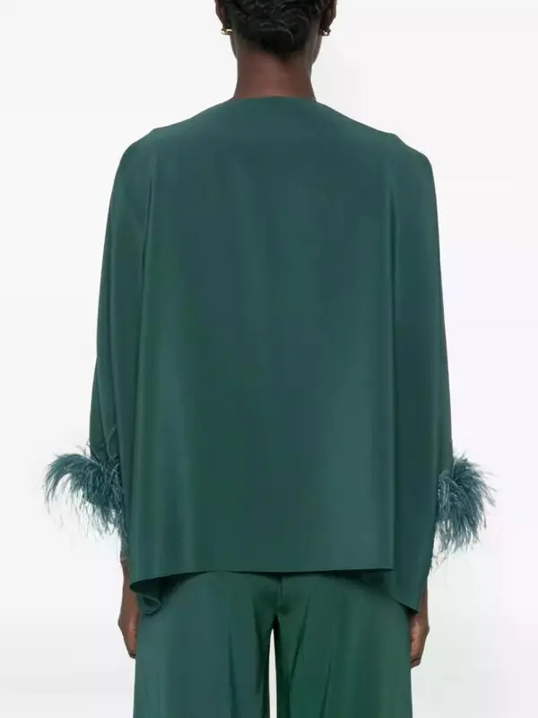 GIANLUCA CAPANNOLO Laura Feather-trim Top