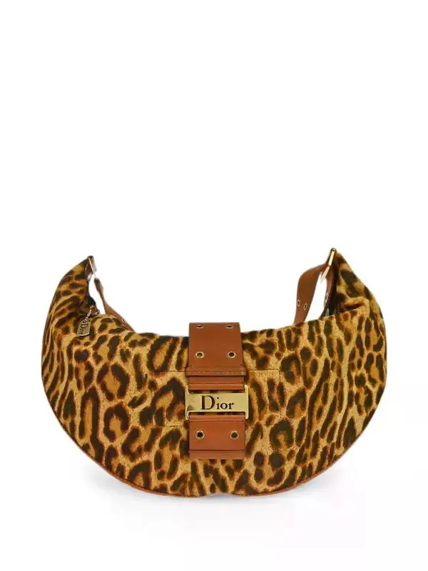Dior 2004 Street Chic Leopard-print Shoulder Bag