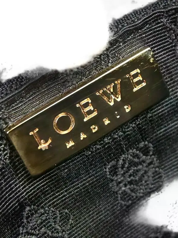 Loewe 1990-2000s Debossed Logo Tote Bag