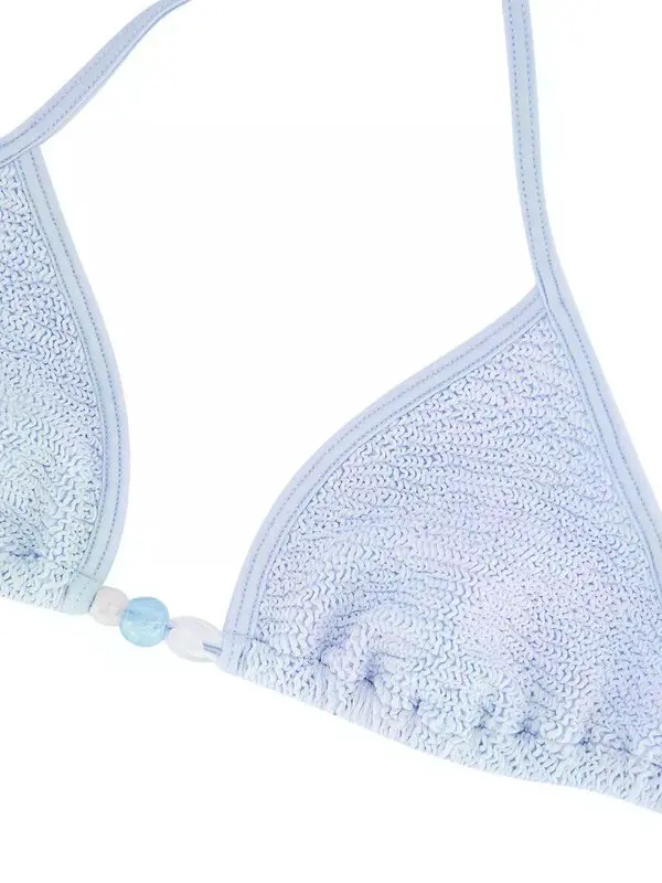 Hunza G Gina Beaded Crinkle Bikini