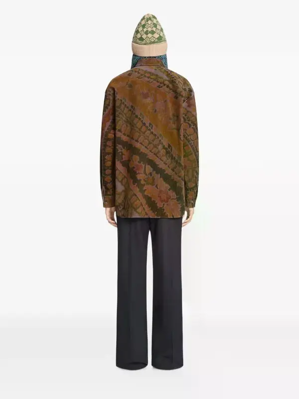 Dries Van Noten Loose Corduroy Shirt