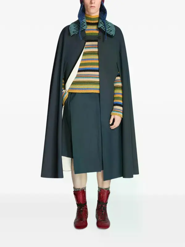 Dries Van Noten Jacquard Wool Collar