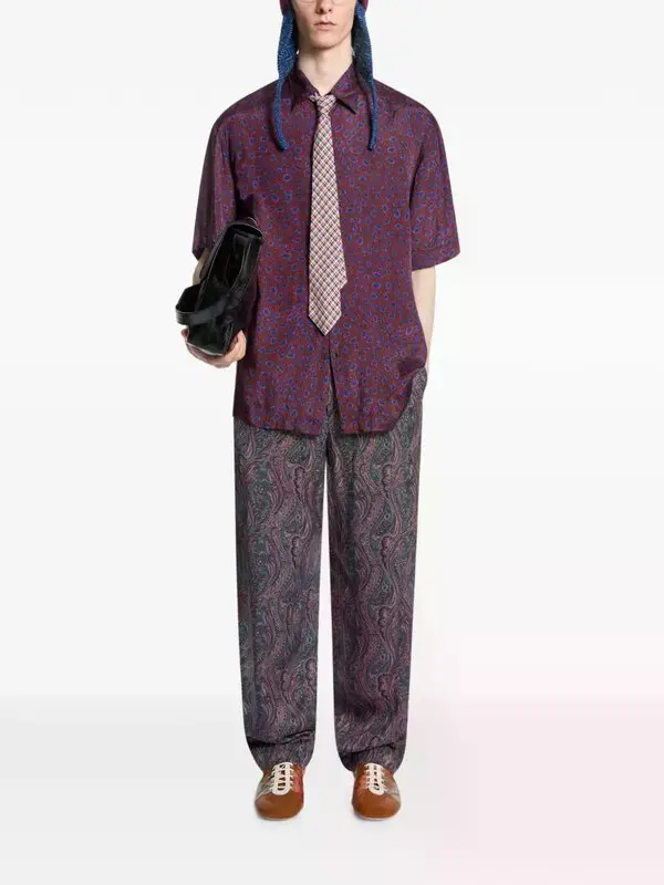 Dries Van Noten Cotton Flannel Tie