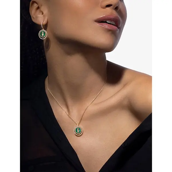 Messika 18ct -gold, Malachite And Diamond Necklace