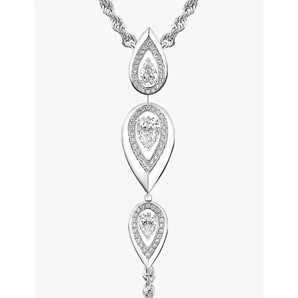 Messika Fiery Tie Gold And Diamond Necklace