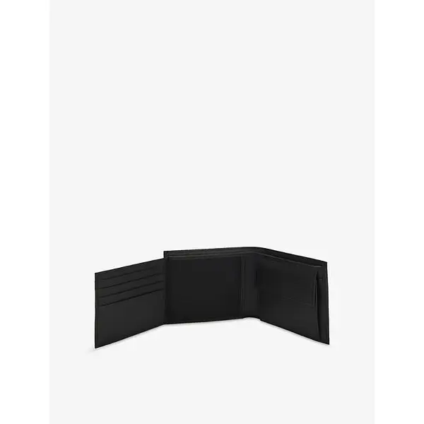 BOSS Logo-deed Trifold Leather Wallet