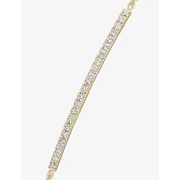 Messika Gatsby Diamond Bar Bracelet In Gold