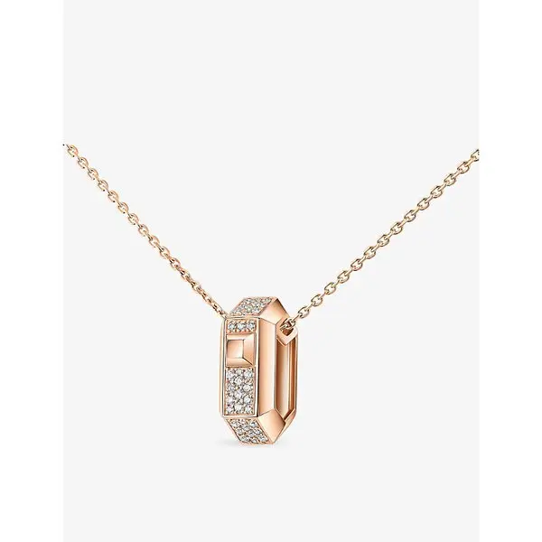Messika 18ct Rose-gold And Diamond Pendant Necklace