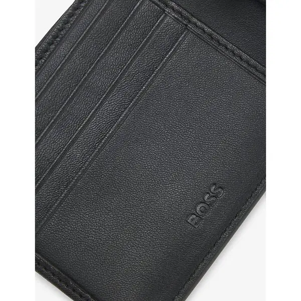 BOSS Logo-plaque Leather Wallet