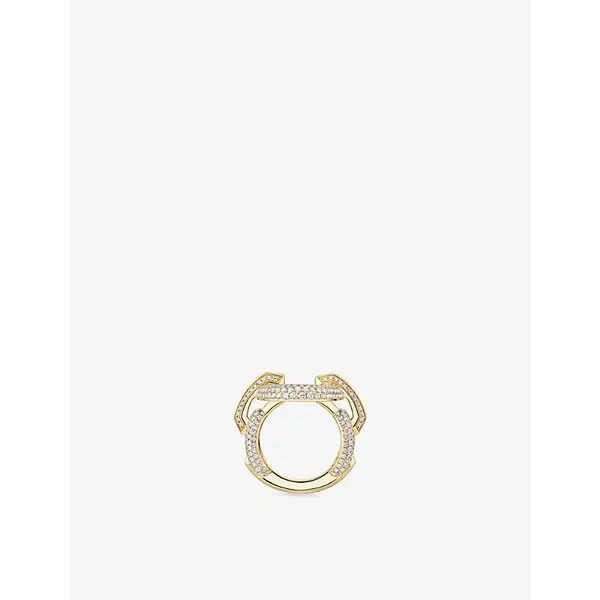 Messika Groove Gold 3.25ct Diamond Cocktail Ring