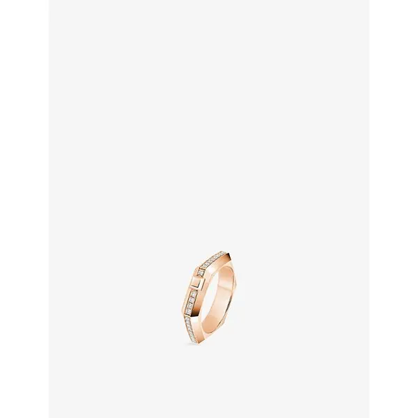 Messika Moderniste 18ct Gold And 0.15ct Diamond Ring - Pink
