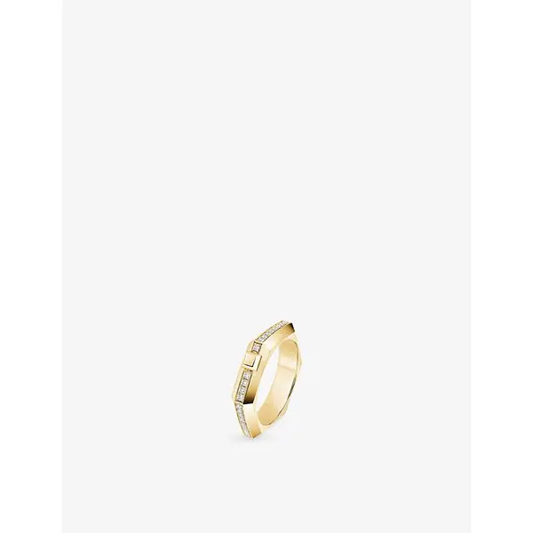 Messika Moderniste 18ct Gold And 0.15ct Diamond Ring - Yellow