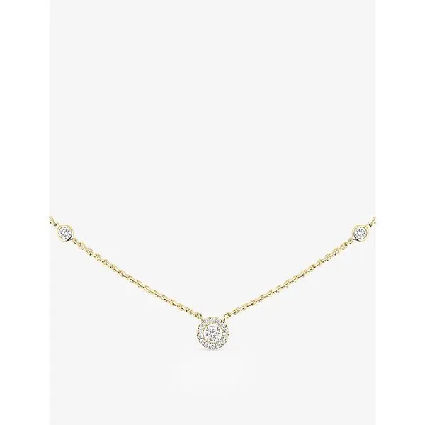 Messika Joy Xs 0.19ct Diamond Gold Necklace - Yellow