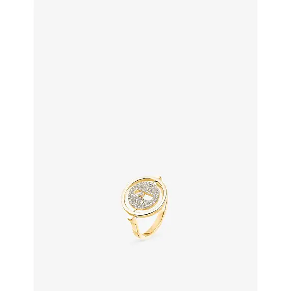 Messika Lucky Move Pavé 18ct Gold And Diamond Ring - Yellow