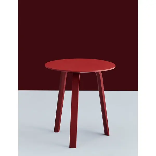 HAY Bella Solid-oak Coffee Table 45cm - Tile Red