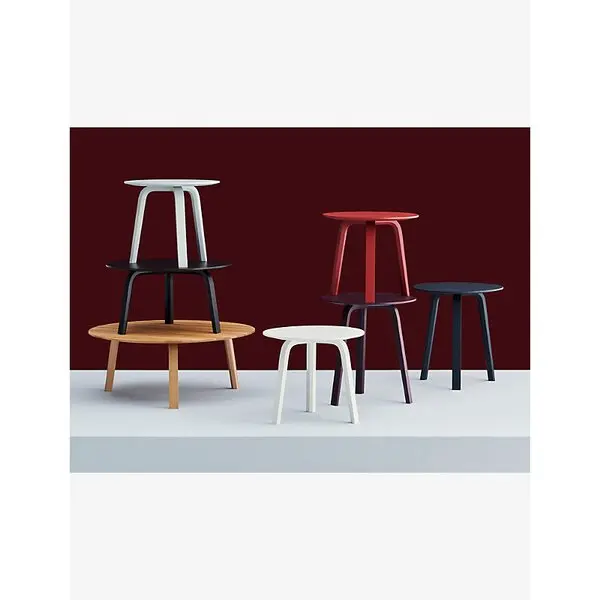 HAY Bella Solid-oak Coffee Table 45cm - Tile Red