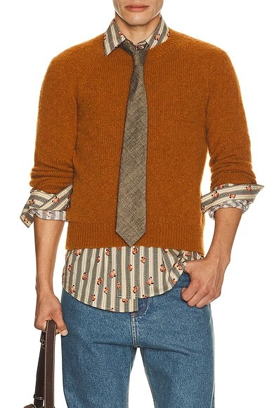 Dries Van Noten Melbourne Sweater - Rust