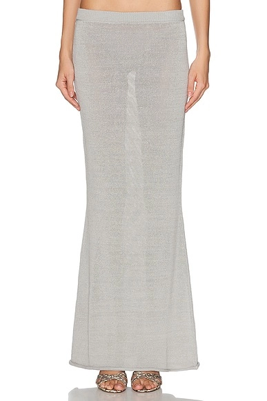 SEROYA Kora Maxi Skirt - Grey