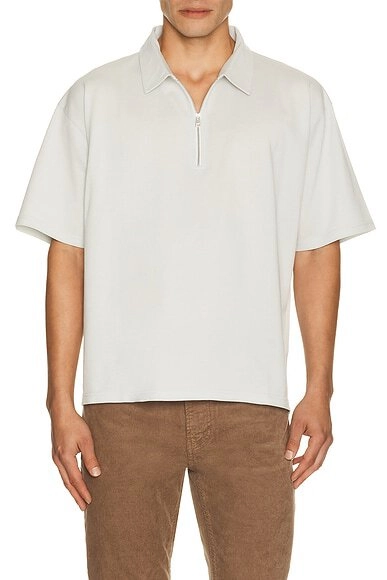 FRAME Half Zip Pique Polo