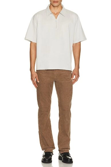 FRAME Half Zip Pique Polo
