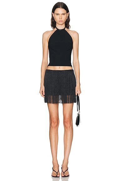 MIMCHIK Triple Belt Halter Top