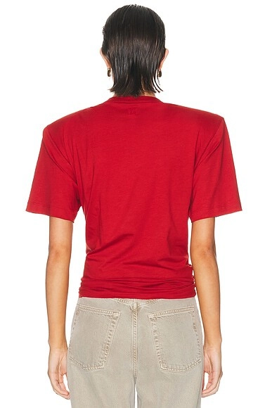 Magda Butrym Knot Front T-shirt - Red