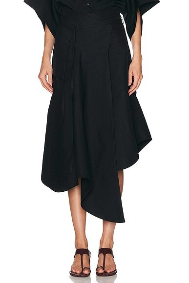 Bottega Veneta Toile Long Skirt - Double Black