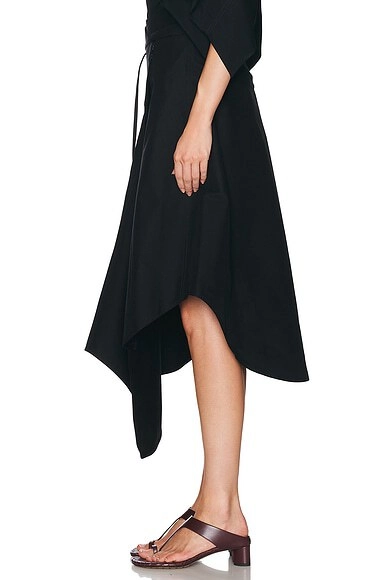 Bottega Veneta Toile Wrap Skirt