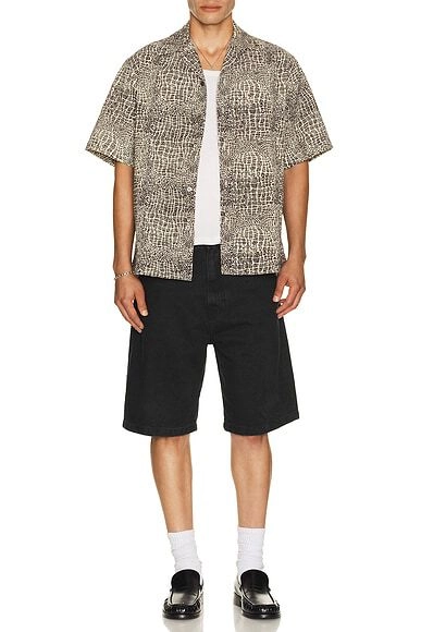 WACKO MARIA Wolf's Head 50's Short Sleeve Shirt Type 3
