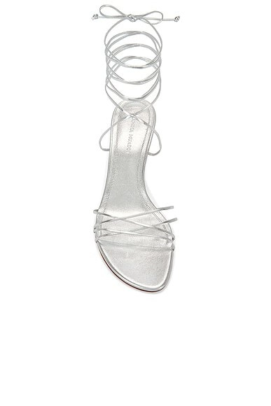 Amina Muaddi Lori 60 Lace Up Sandal