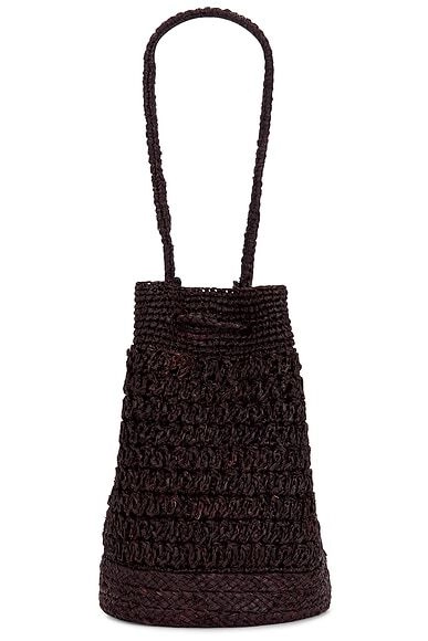 Jenni Kayne Riviera Raffia Bucket Bag
