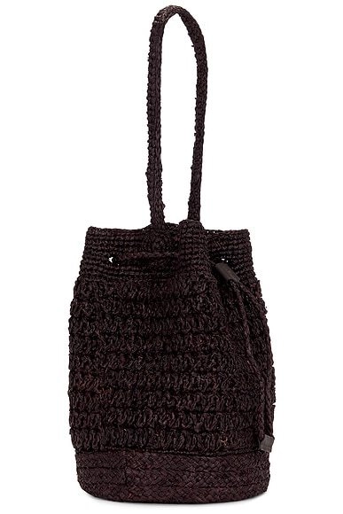 Jenni Kayne Riviera Raffia Bucket Bag